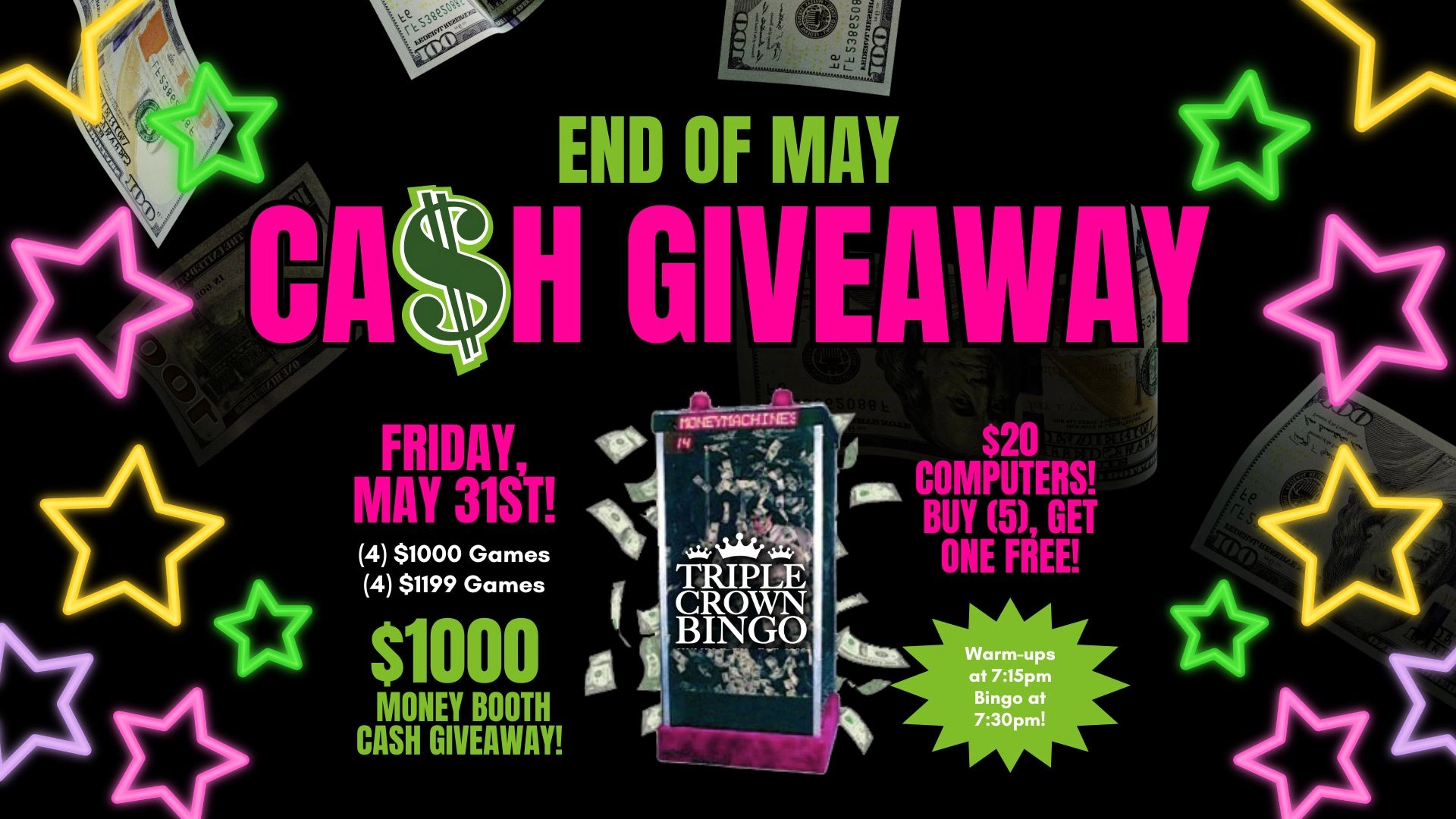 Join the Fun Events at Jones Road | Triple Crown Bingo