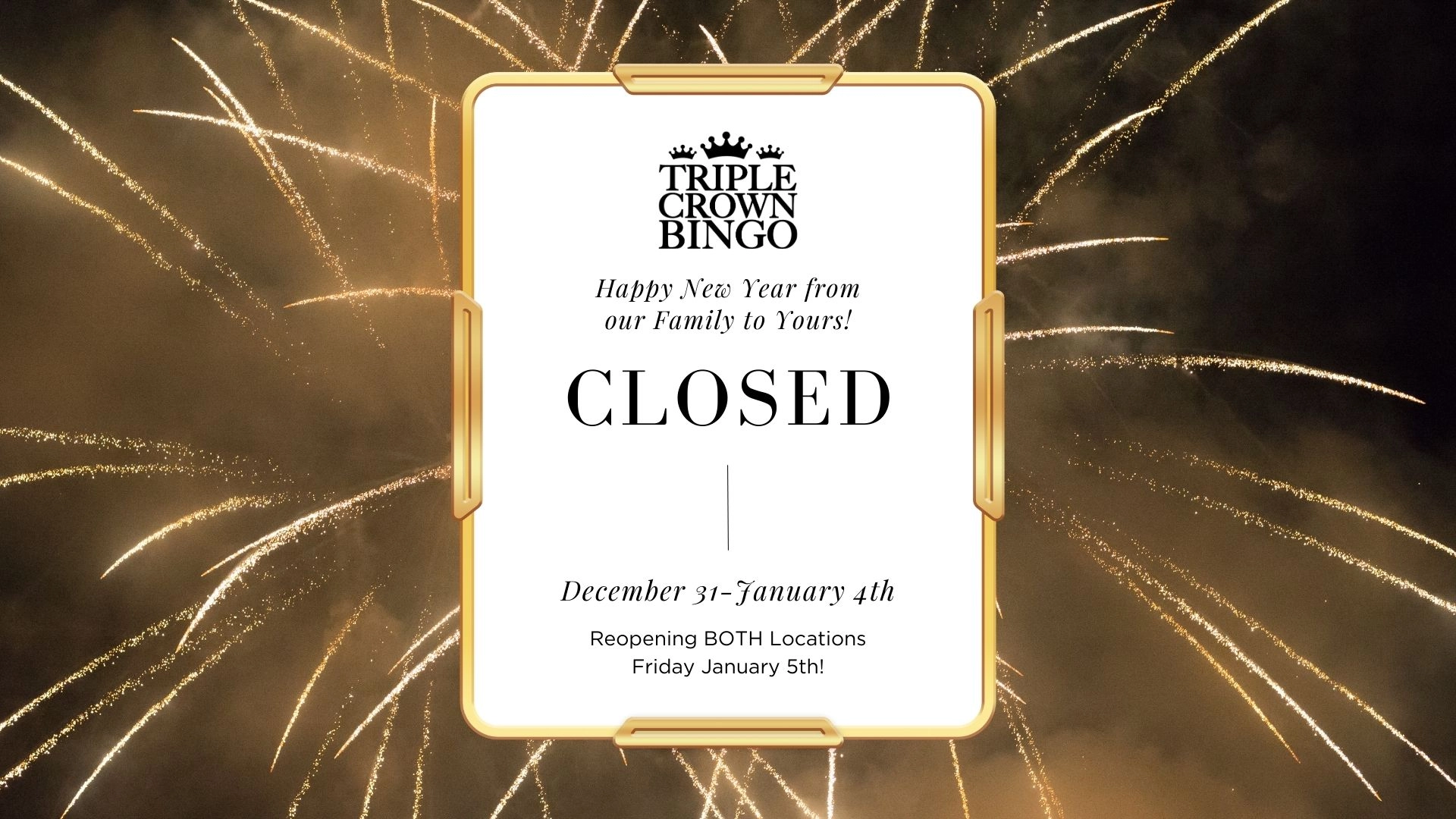 Join the Fun Events at Jones Road | Triple Crown Bingo